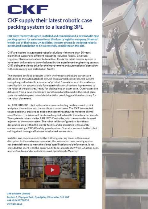 Case Studies | CKF Systems | Robotics & Automation